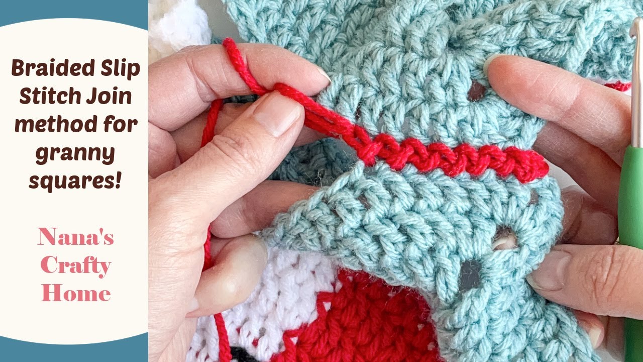 How To Join Granny Squares With Crochet Flat Braid Joining At Tammy