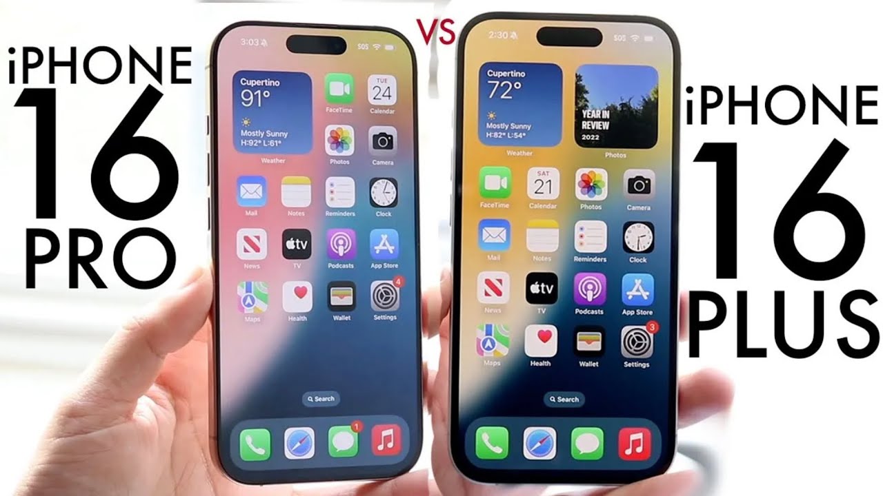 Iphone 16 Pro Vs Iphone 16 Plus In 2025 Comparison Review Youtube