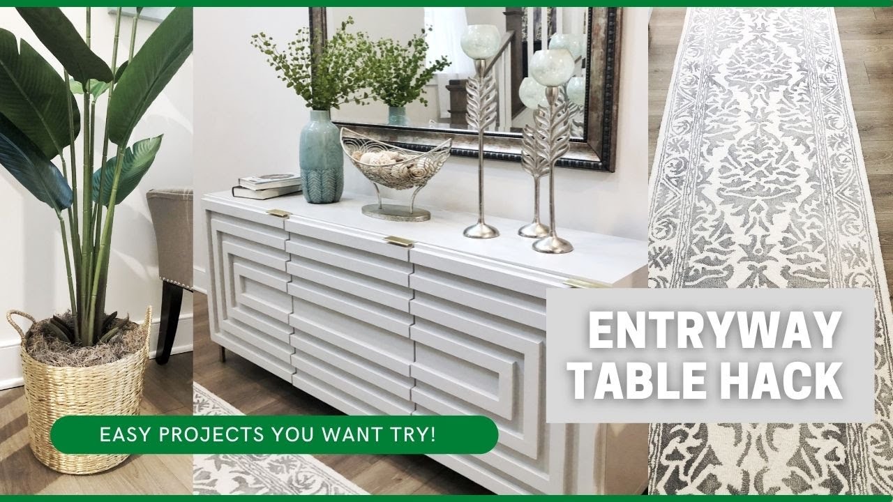 Diy Entryway Console Table An Ikea Hack