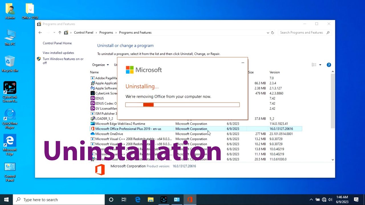 Software Uninstallation Youtube