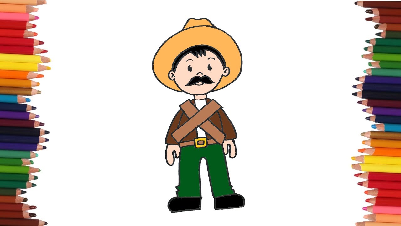 Cómo Dibujar A Emiliano Zapata Dibujos Faciles Youtube