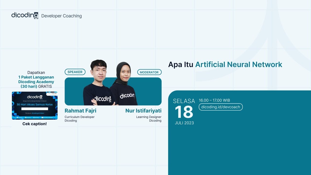 Dicoding Developer Coaching 97 Apa Itu Artificial Neural Network