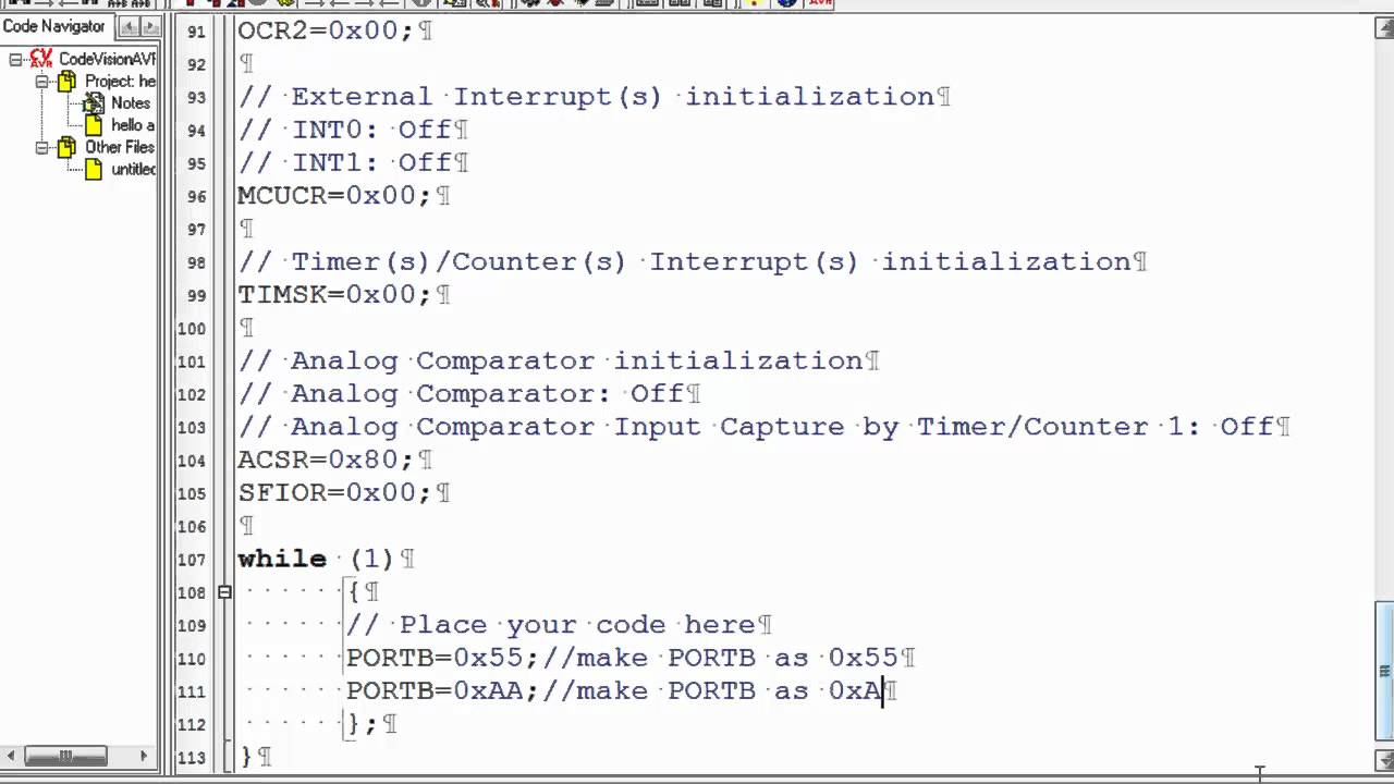 Codevision Avr Tutorial Mp4 Youtube