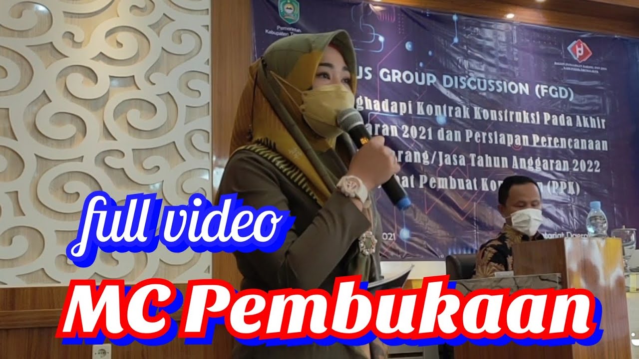 Mc Pembukaan Acara Fgd Belajar Mc Cepat Youtube
