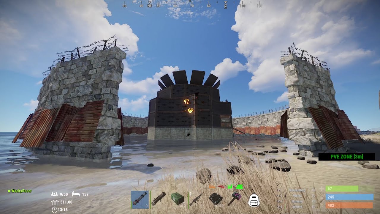 Raiding An Hard Base Raidable Bases Rust Mod Modded Rust Youtube