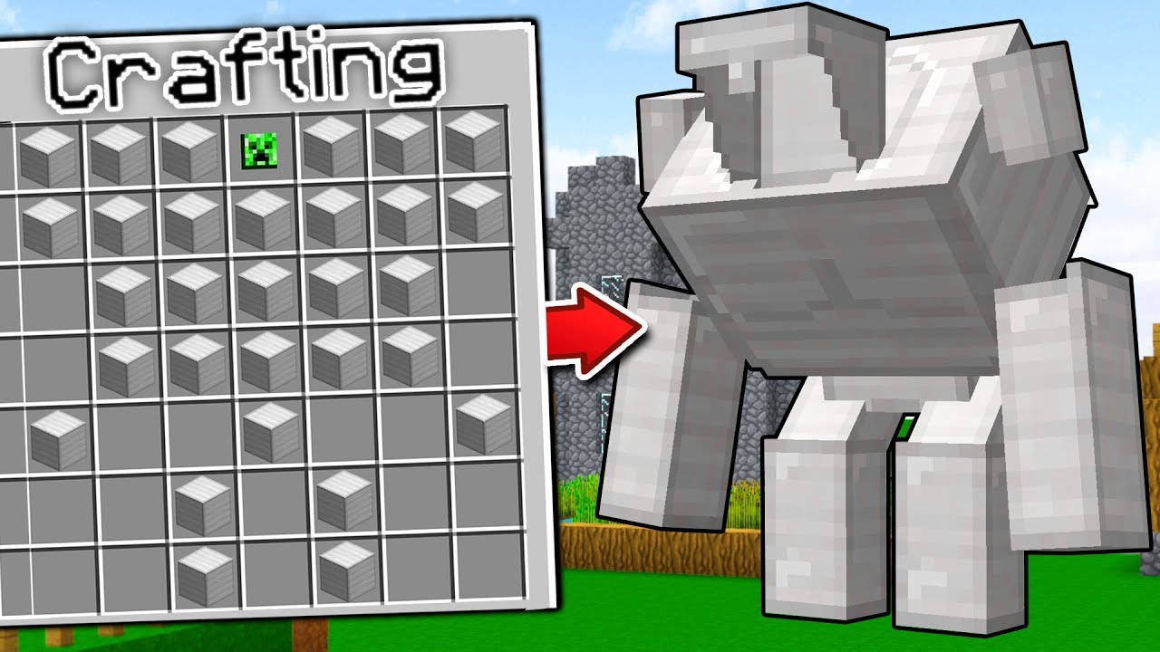 Crafting A New Minecraft Golem Youtube