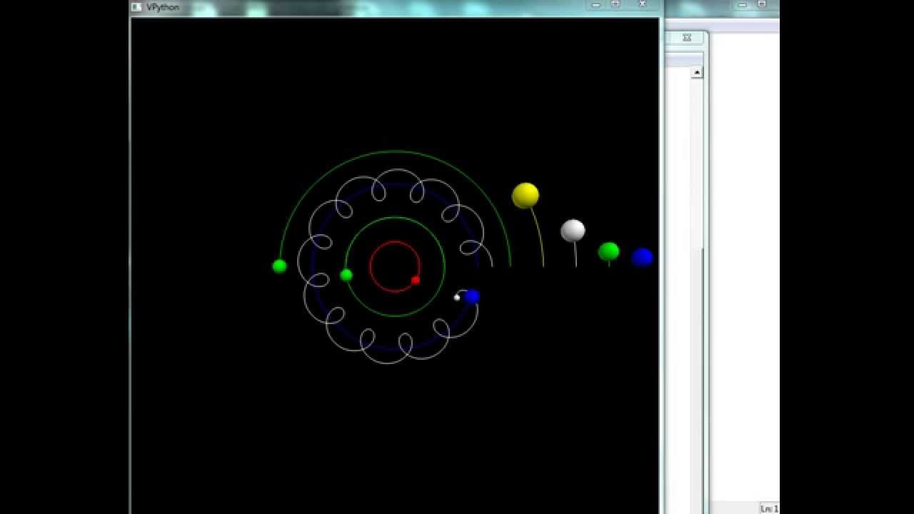 Solar System Simulation Python Youtube