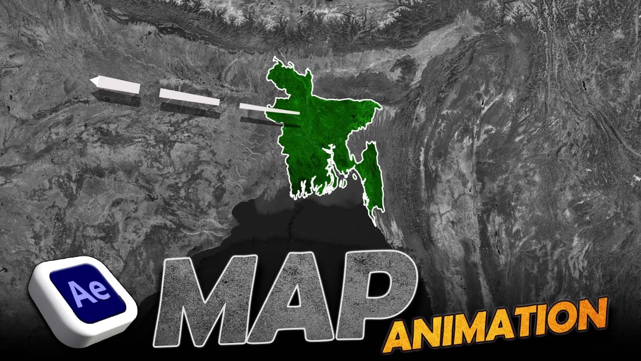 Map Animation By After Effect Geo Layer 3 Animation Tutorial Abdullah