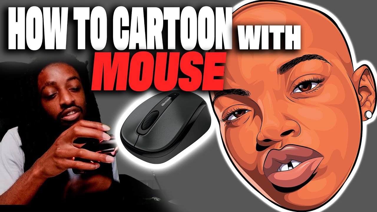 How To Cartoon With Mouse In Adobe Illustrator Step By Step Tutorial