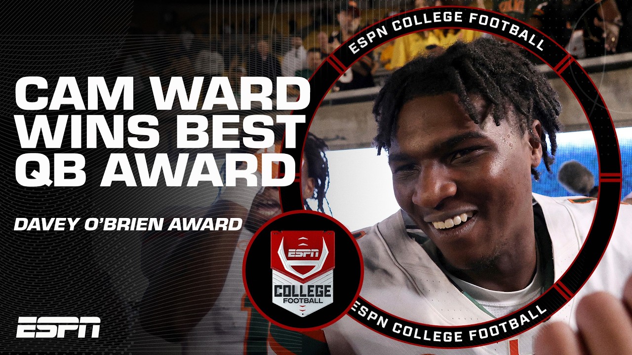 The Best Qb In The Nation ёящм Cam Ward Wins The 2024 Davey O Brien Award