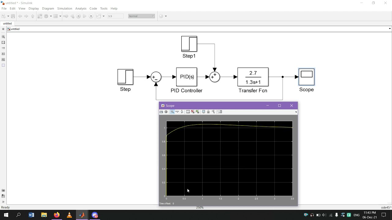 Control 1 Práctica 2 Control Pid En Simulink Youtube