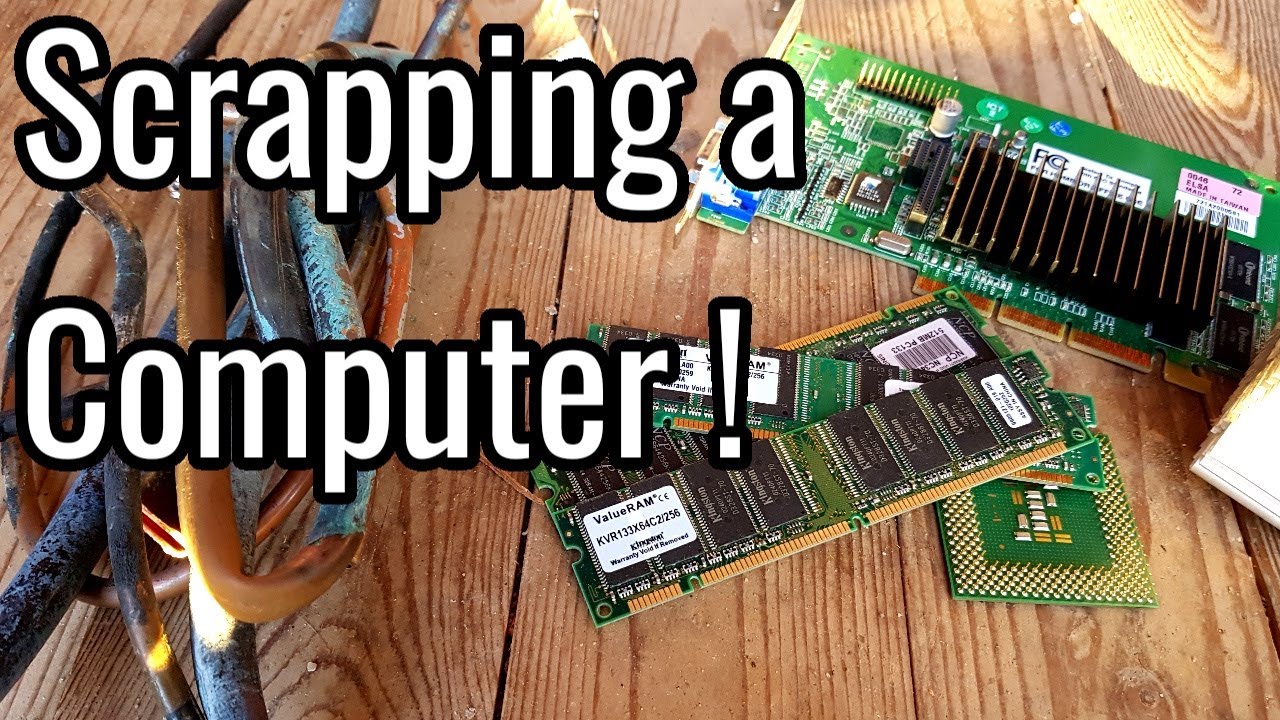 Scrapping A Computer For Copper Aluminum And Precious Metals Youtube