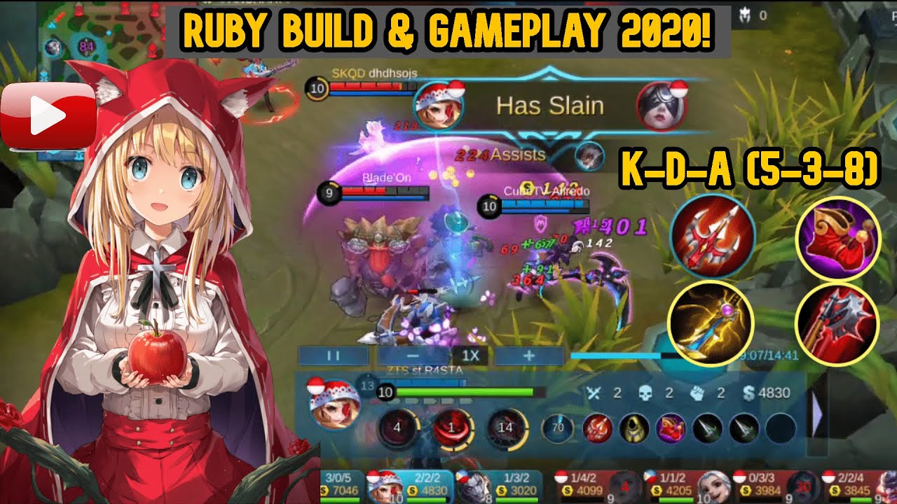 Ruby Build Gameplay 2020 Ruby Mobile Legends Gameplay Youtube