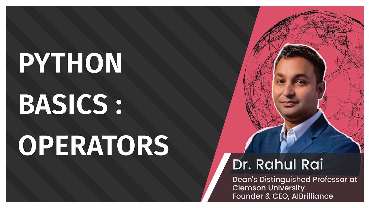 Python Basics Operators Youtube