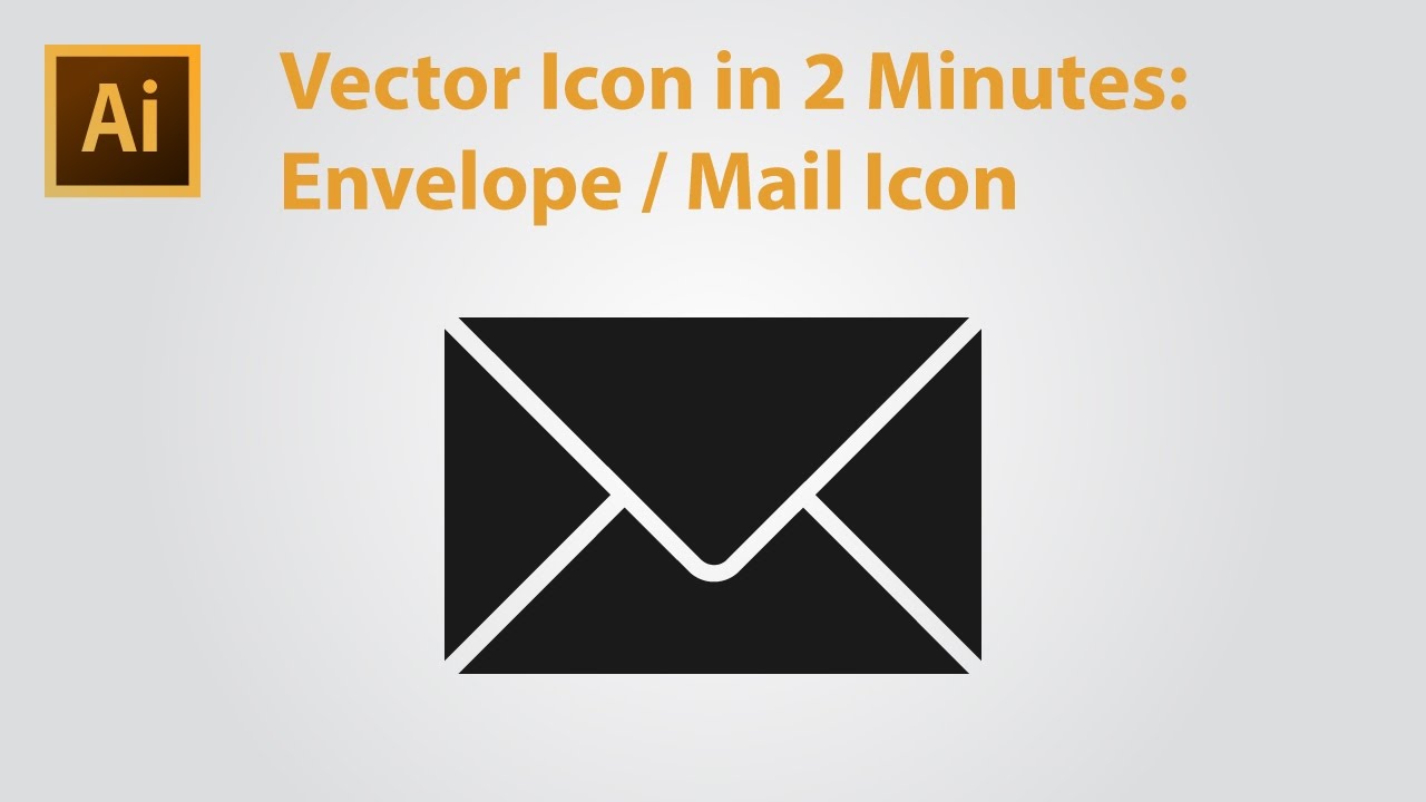 Vector Icon In 2 Minutes Mail Icon Envelope Icon Youtube