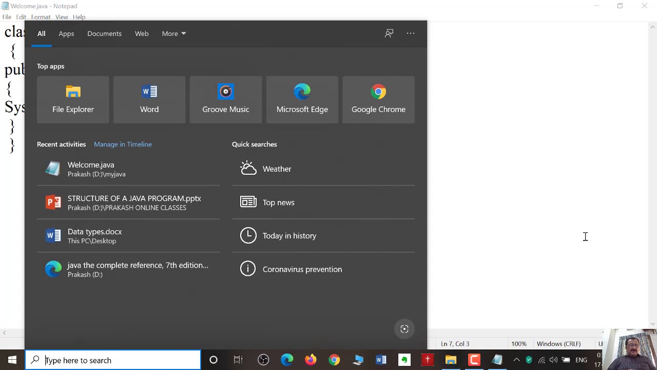 Java Program Compilation Execution Youtube
