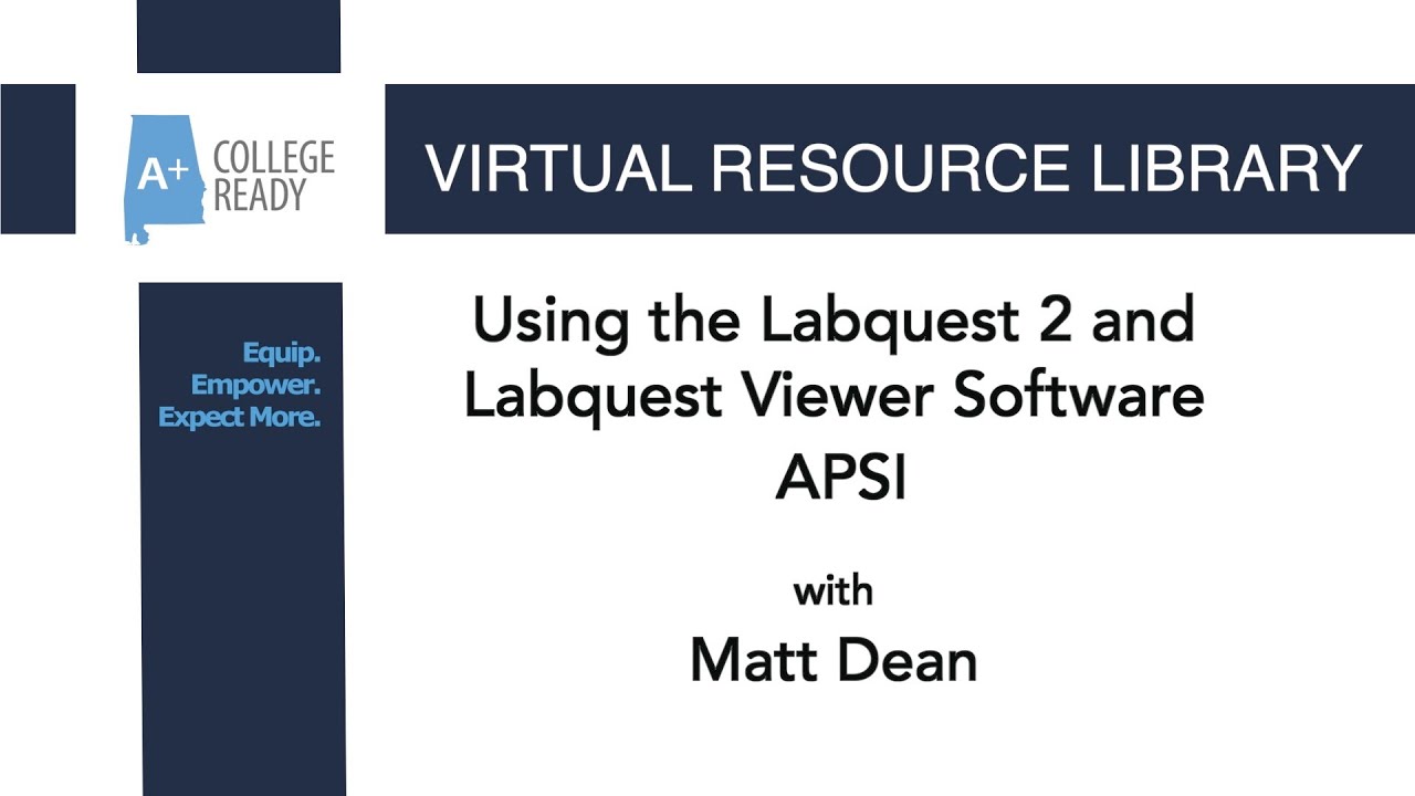 Using The Labquest 2 And Labquest Viewer Software Apsi Youtube