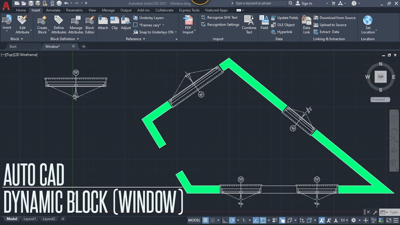 Autocad Dynamic Block Window