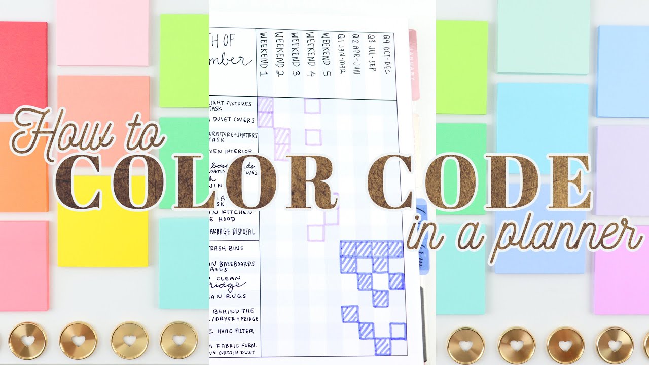 рџ Ideas For How To Use Color Coding In Your Planner Happy Planner