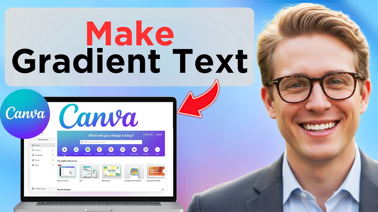 How To Make Gradient Text In Canva Easy Guide Youtube
