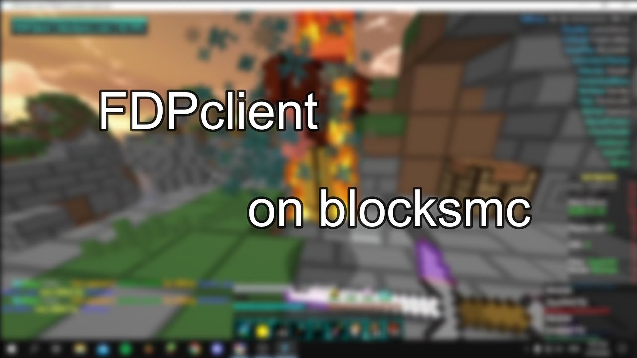 Fdp Client On Blocksmc Full Bypass Youtube