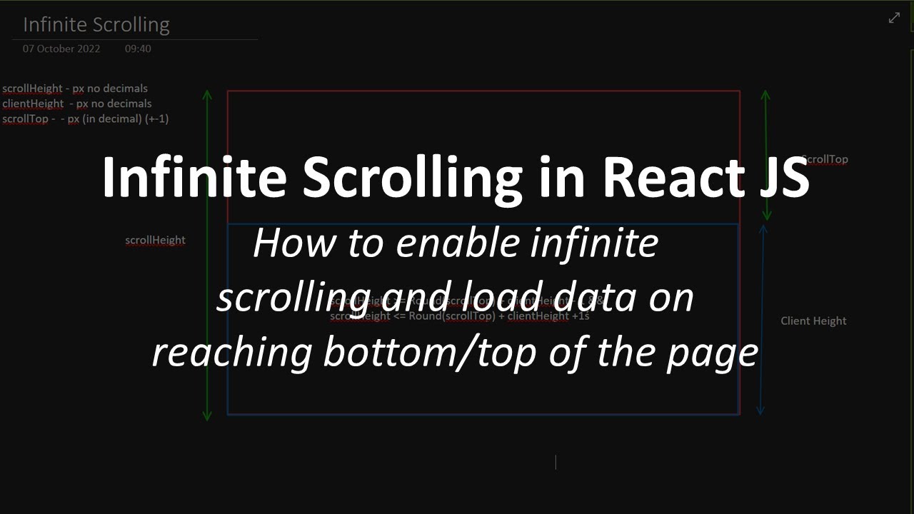 Implementing Infinite Scroll Data Fetching In React Js Youtube