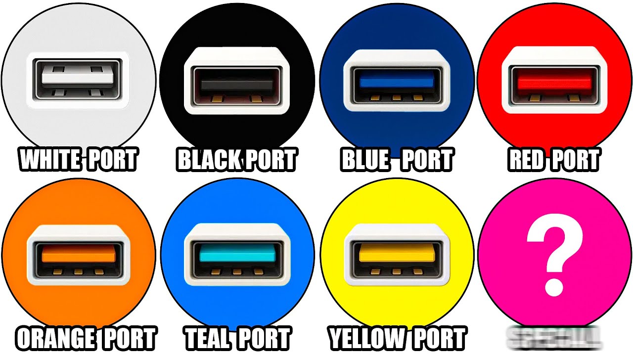 Every Usb Port Color Explained In Detail Youtube