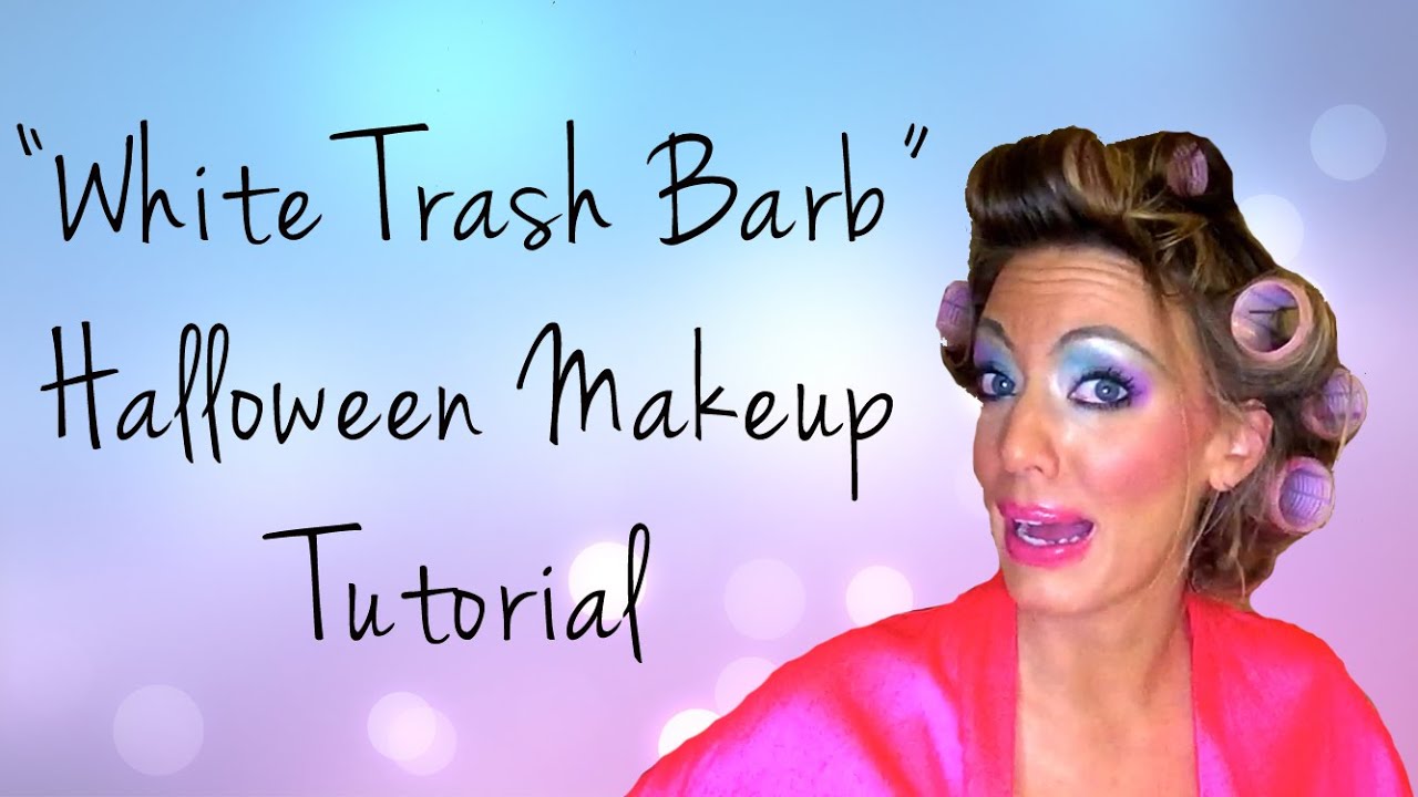 White Trash Glam Halloween Makeup Tutorial Youtube