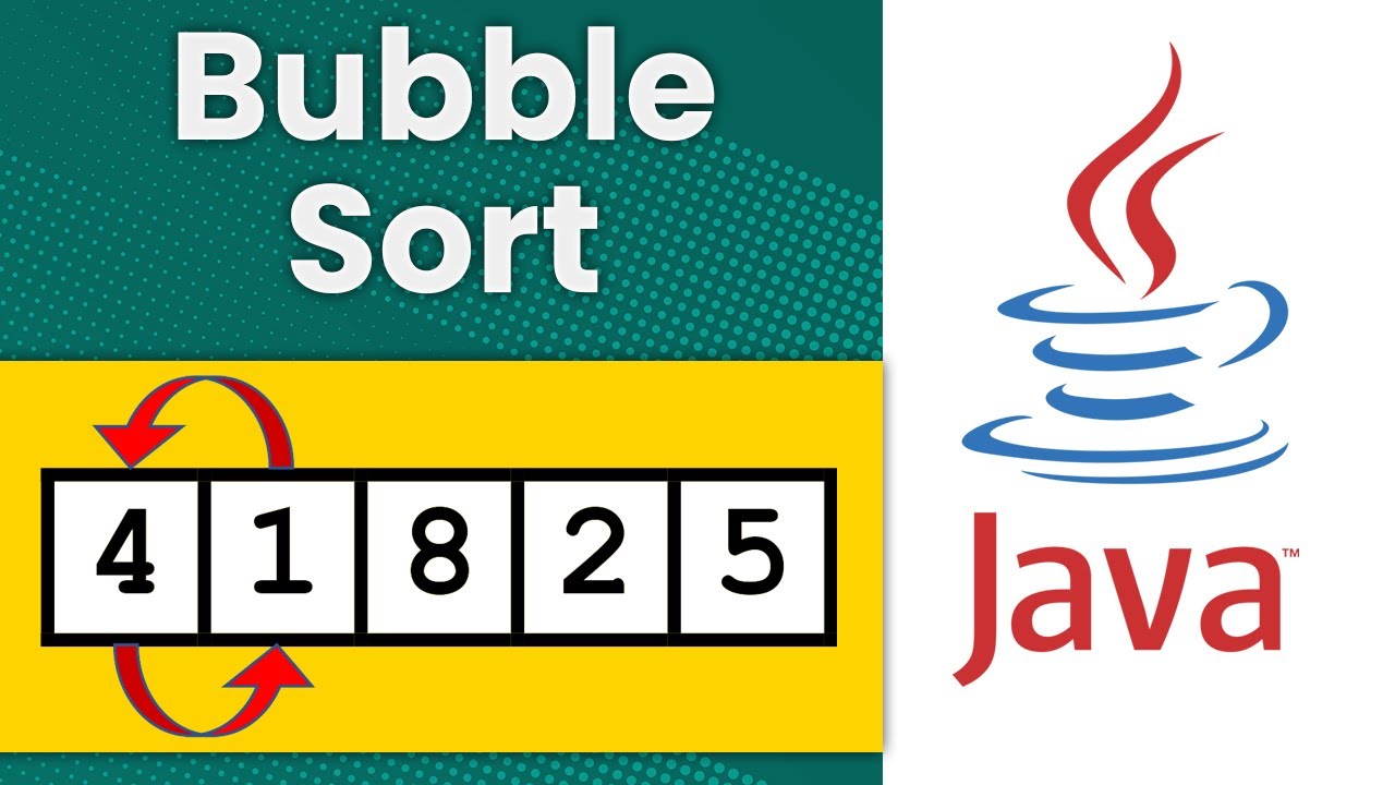 Bubble Sort Java Tutorial Youtube