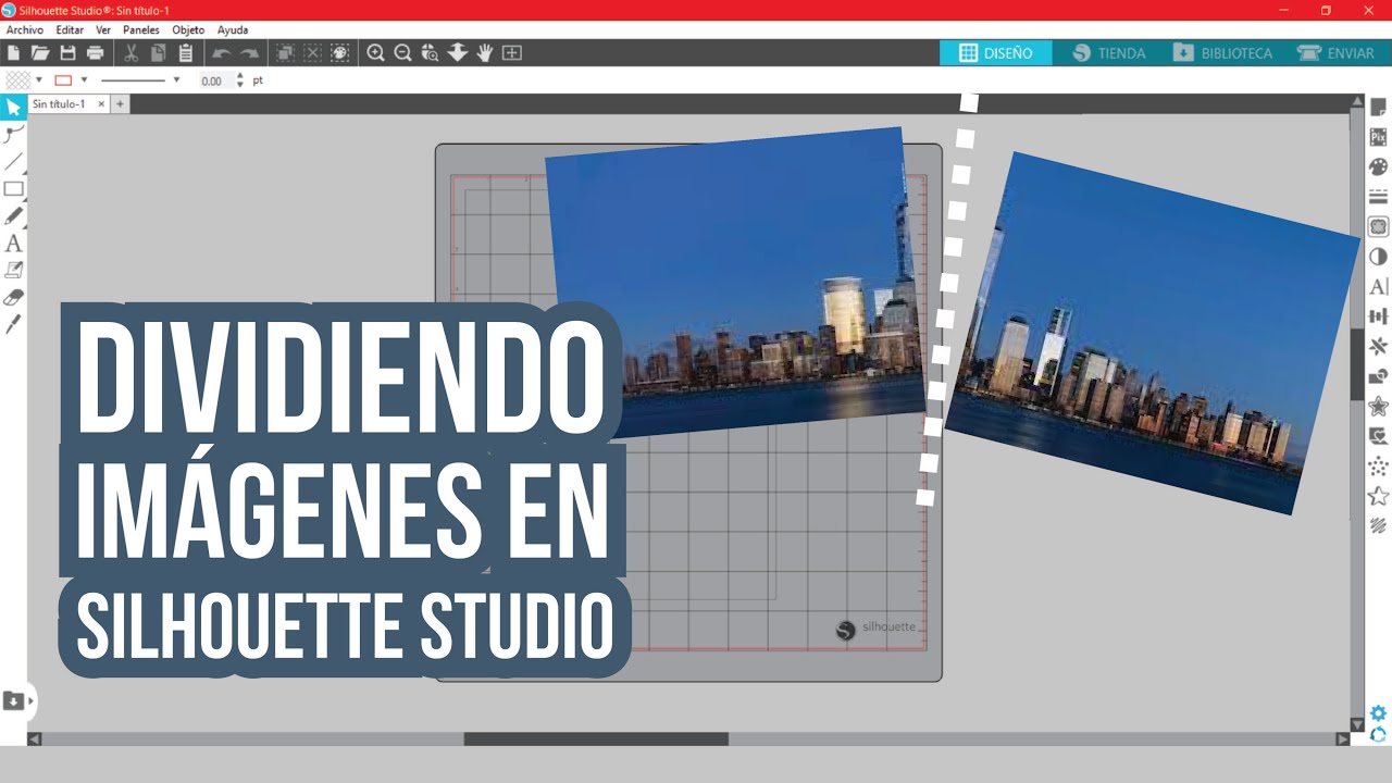 Imprimiendo Imágenes Por Partes En Silhouette Studio Youtube