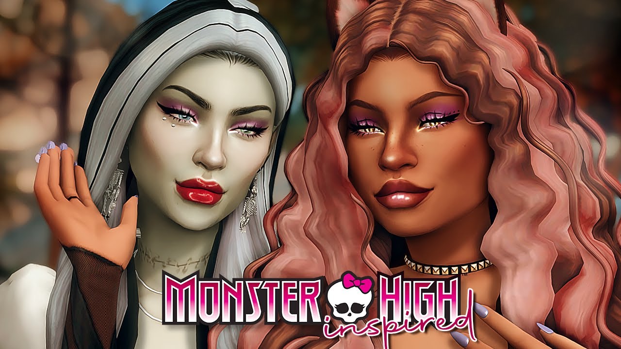 Monster High Inspired Sims Cc List The Sims 4 Cas Youtube