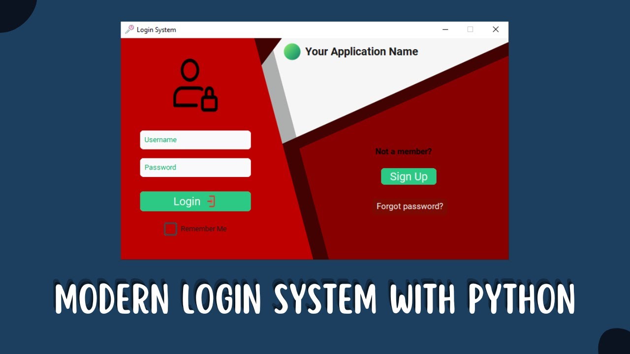 Login Page Gui In Python At Josephine Hinkle Blog
