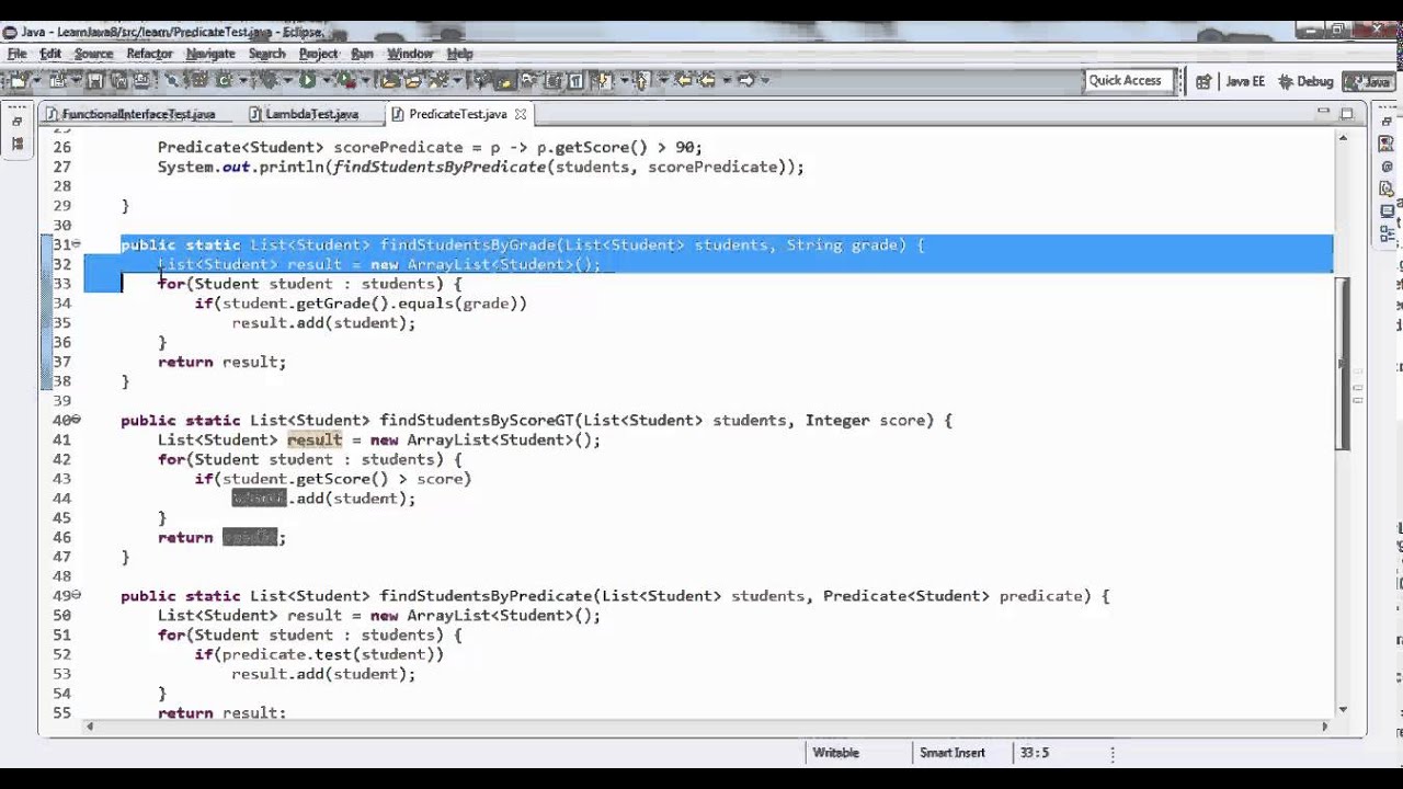 Java 8 Predicate Youtube