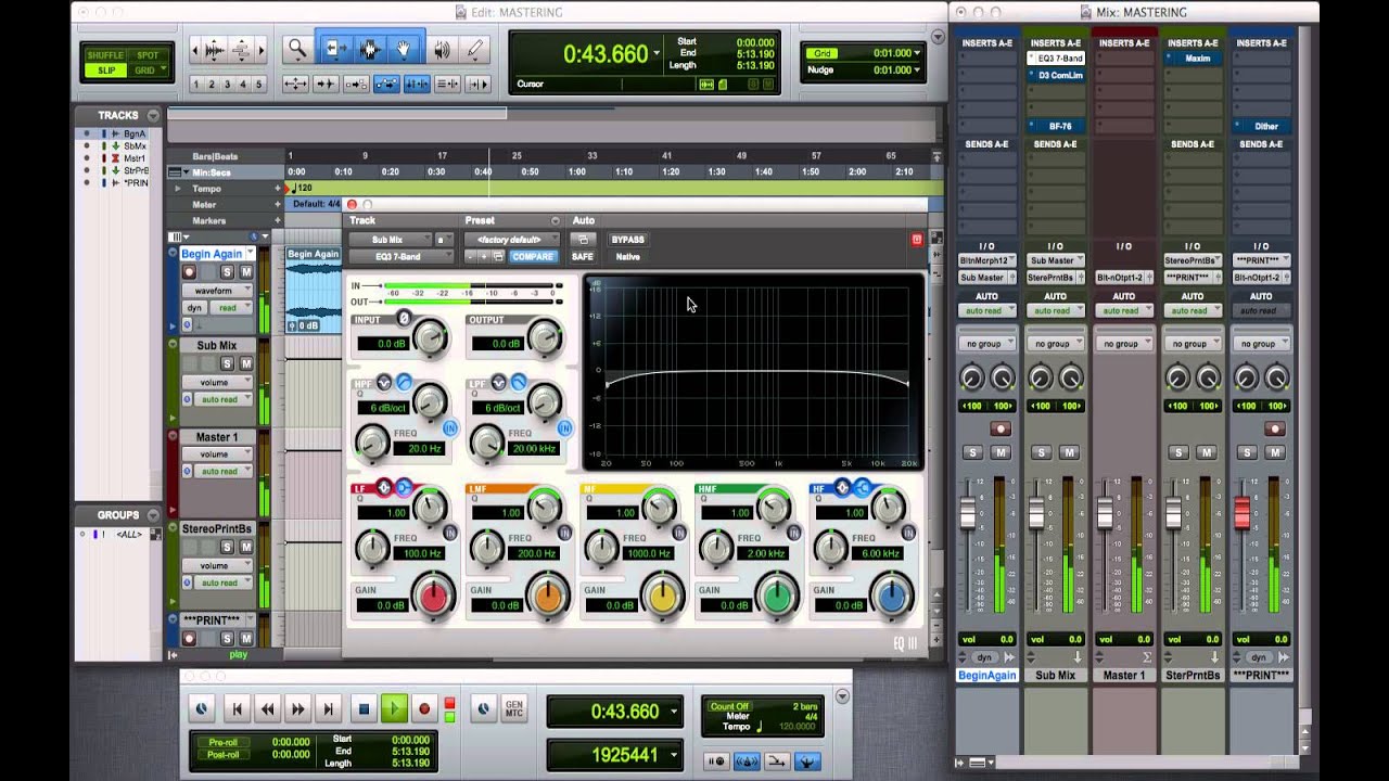 Mastering In Pro Tools With Stock Plugins Youtube