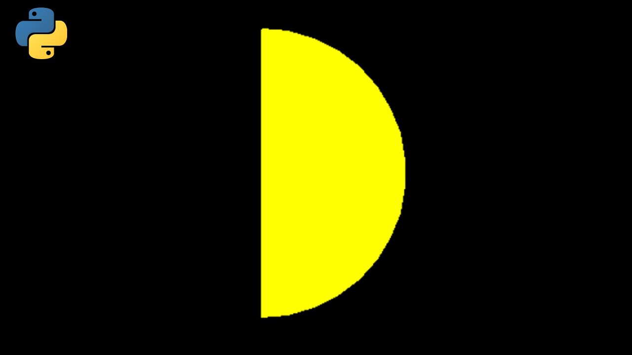 Python Turtle Semi Circle Tutorial Youtube