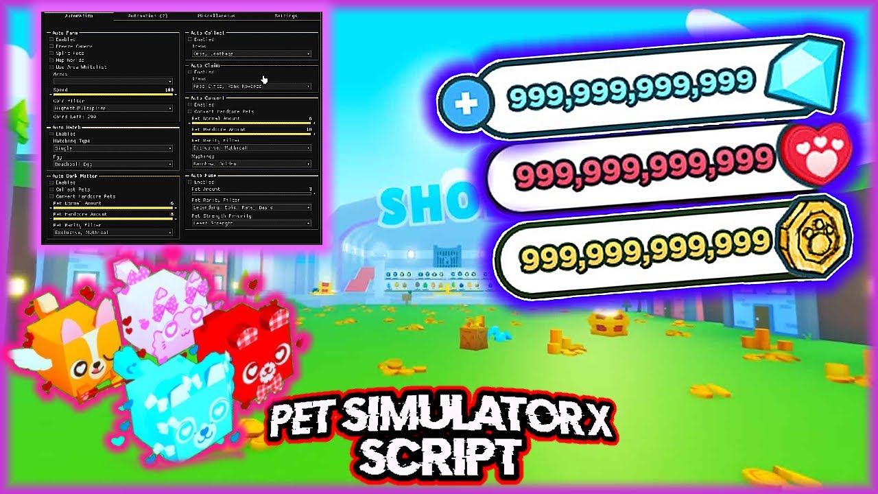 Best рџђѕ Pet Simulator X Script Gui Auto Farm Valentine S Auto