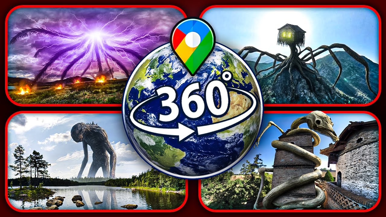 Top 4 Terrifying Real Creatures Spotted On Google Earth Vr 360