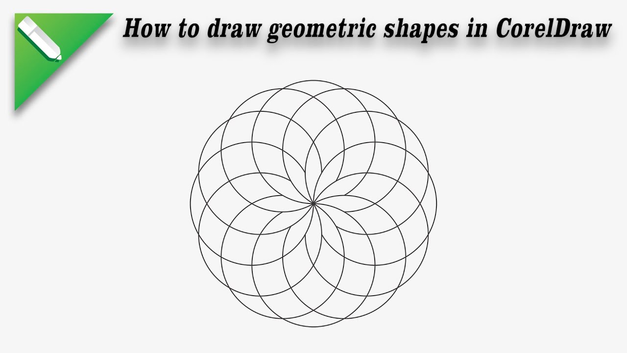 How To Draw Geometric Shapes In Corel Draw Youtube