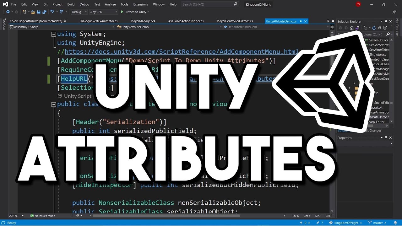 All Of The Most Useful Unity Attributes Youtube
