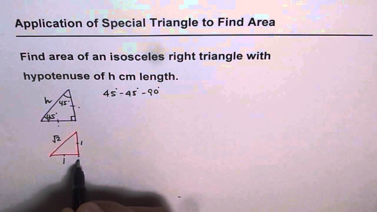 Isosceles Triangle Sides From Hypotenuse Rodenevil