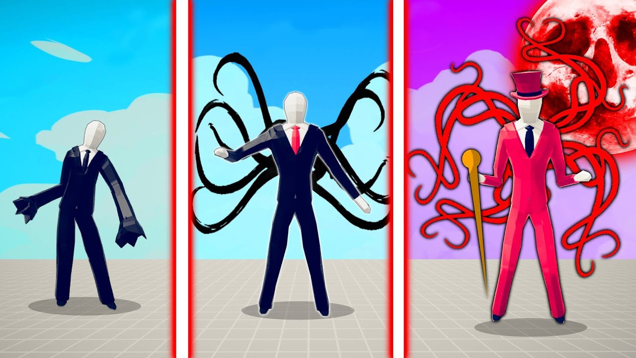 Evolution Of Slenderman Tabs Totally Accurate Battle Simulator