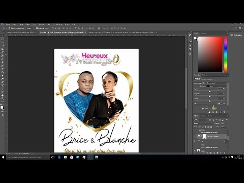 Formation Pratique Création Carte De Mariage Youtube