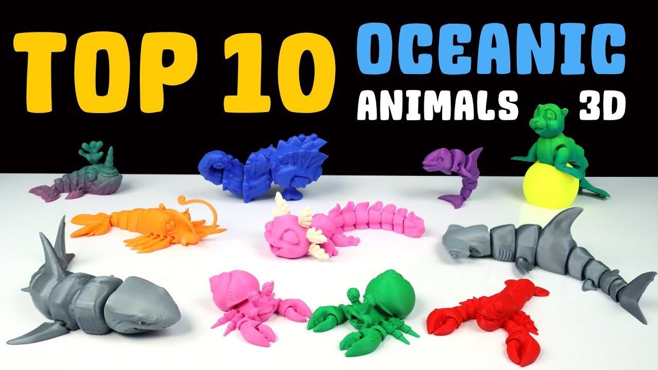 Best 3d Printed Ocean Animals Youtube