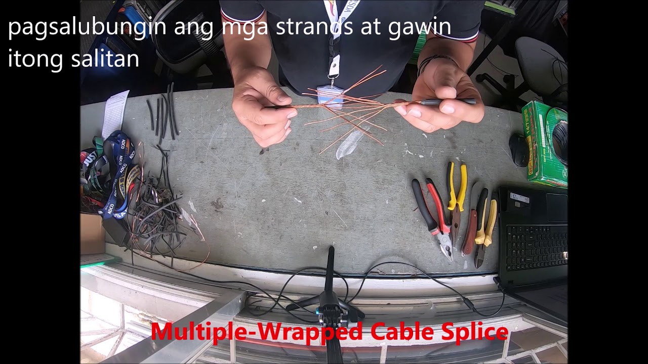 Multiple Wrapped Cable Splice Tutorial Youtube