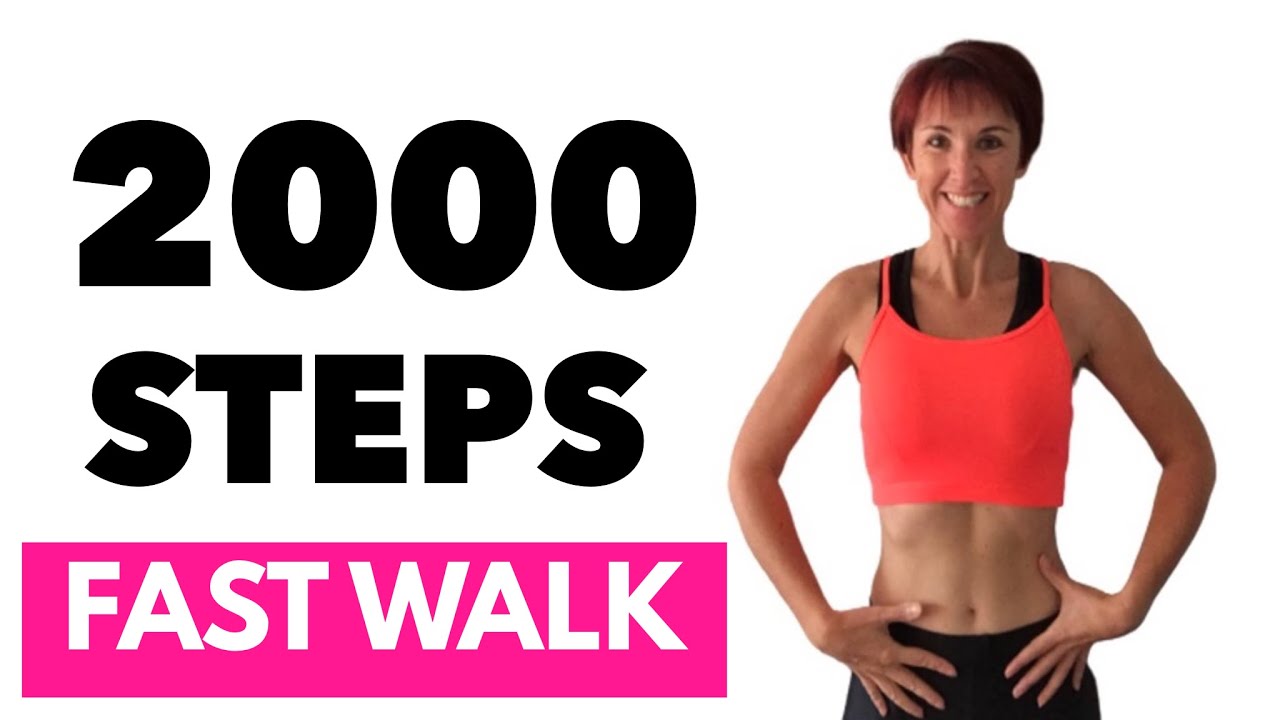 2000 Steps Low Impact Fast Walking Workout For Weight Loss Youtube