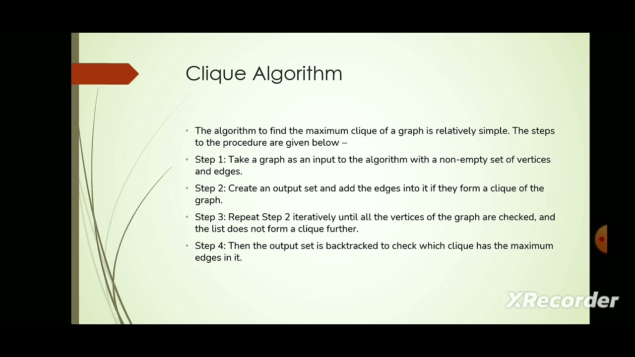 Clique Algorithm Youtube