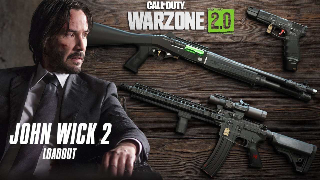John Wick Action Movie Scene With Gun And Weapon Details