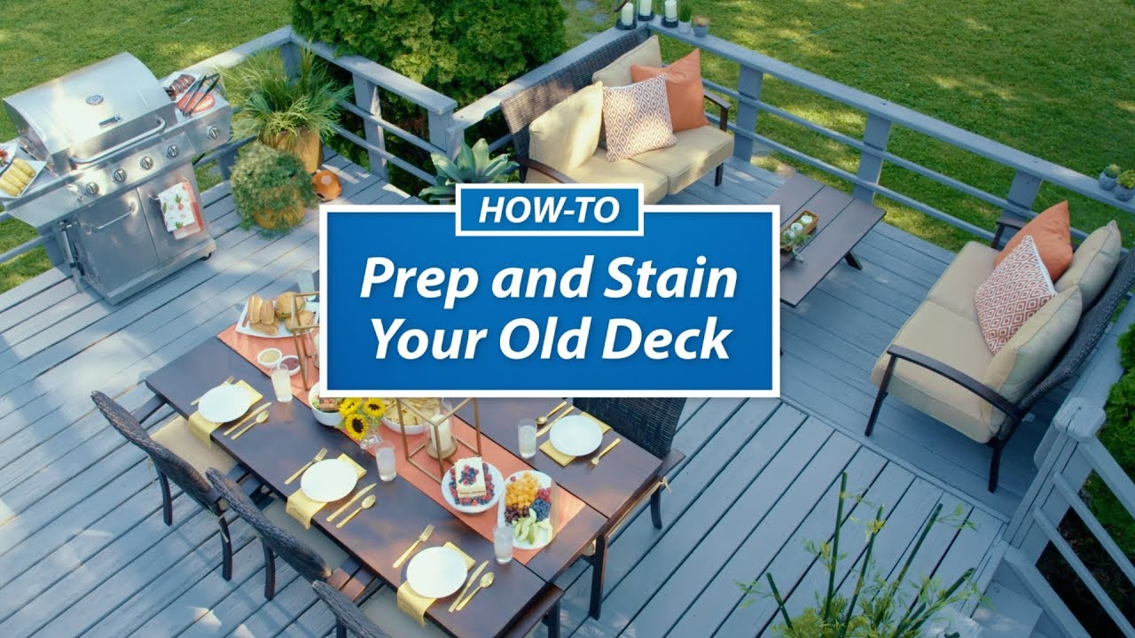 How To Prep And Stain Your Deck Sherwin Williams Youtube