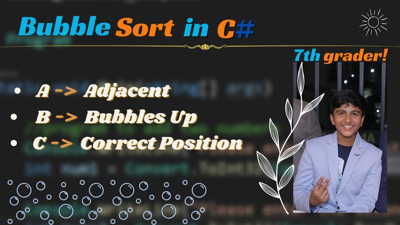 Easy To Understand Bubble Sort Program Sorting Algorithm Coding For