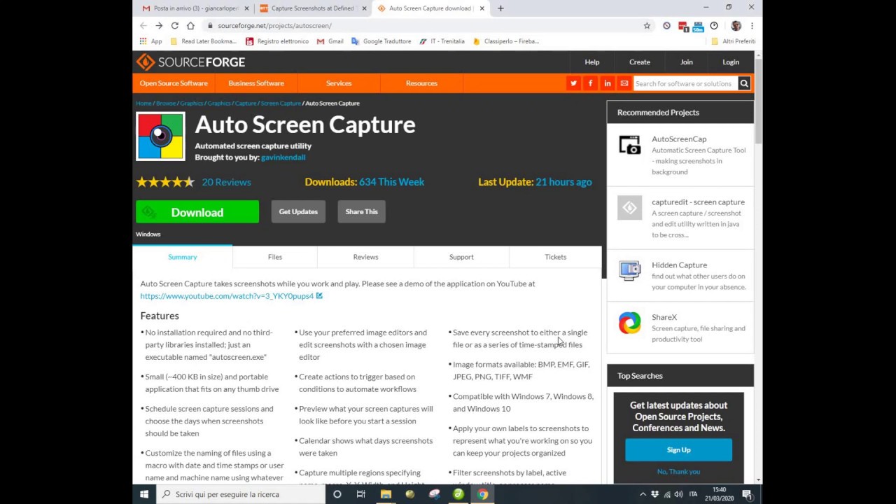 Auto Screen Capture Mini Tutorial Youtube